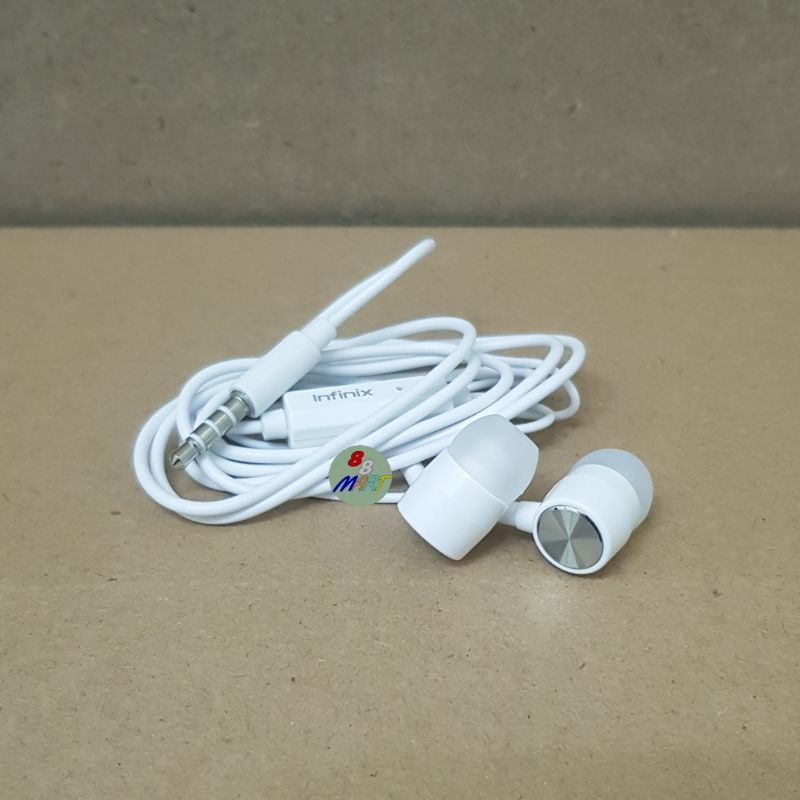 Jual Handsfree Earphone Headset Infinix Note 10 Pro Jack 3.5mm Original ...