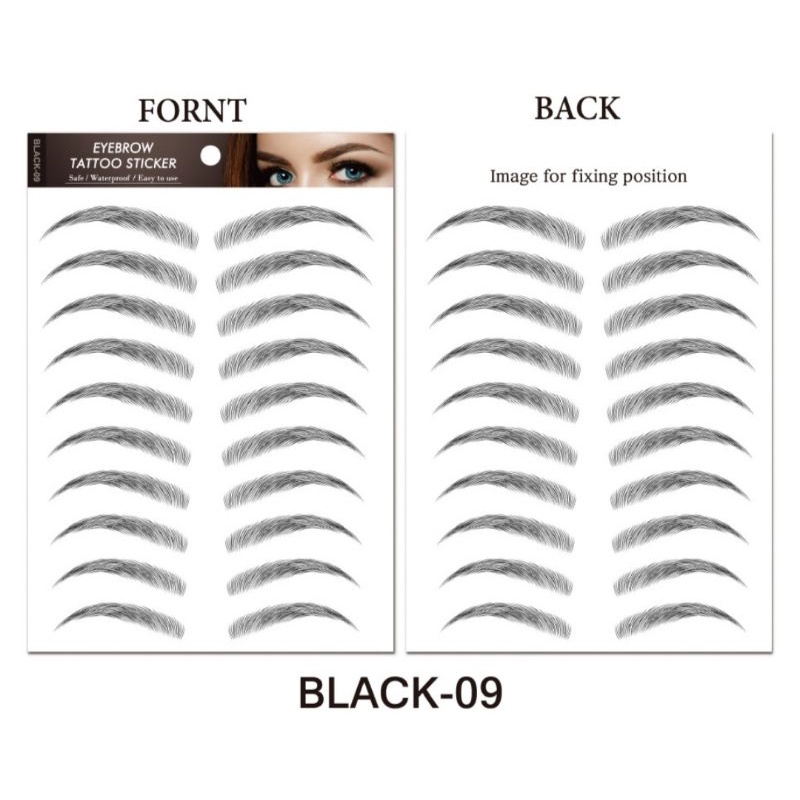 Jual Eyebrow Stiker Tattoo Alis Instan Waterproof Cetakan Alis Instan ...