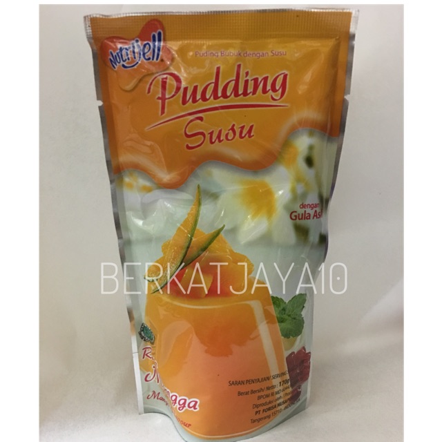 Jual Pudding Susu Nutrijell Mangga Puding bubuk instant nutrijel 170 gr ...
