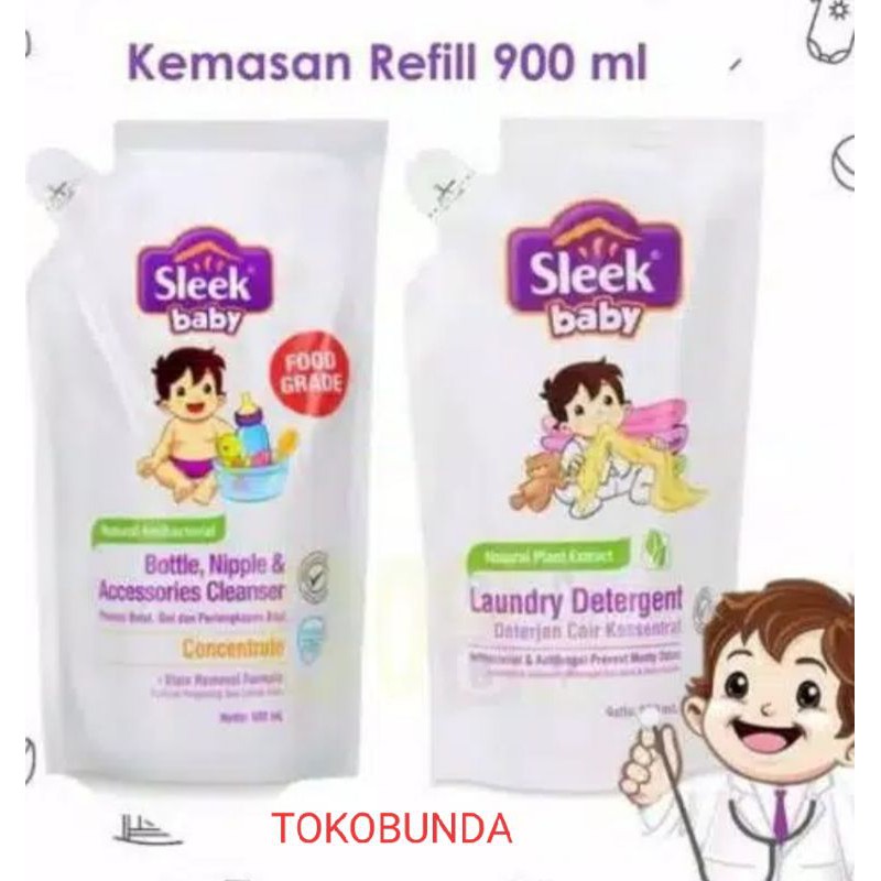 Jual sleek laundry,sleek cuci botol 900 ml | Shopee Indonesia
