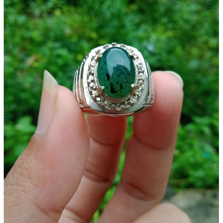 Jual Cincin bacan gulau kristal totol selasih natural | Shopee Indonesia