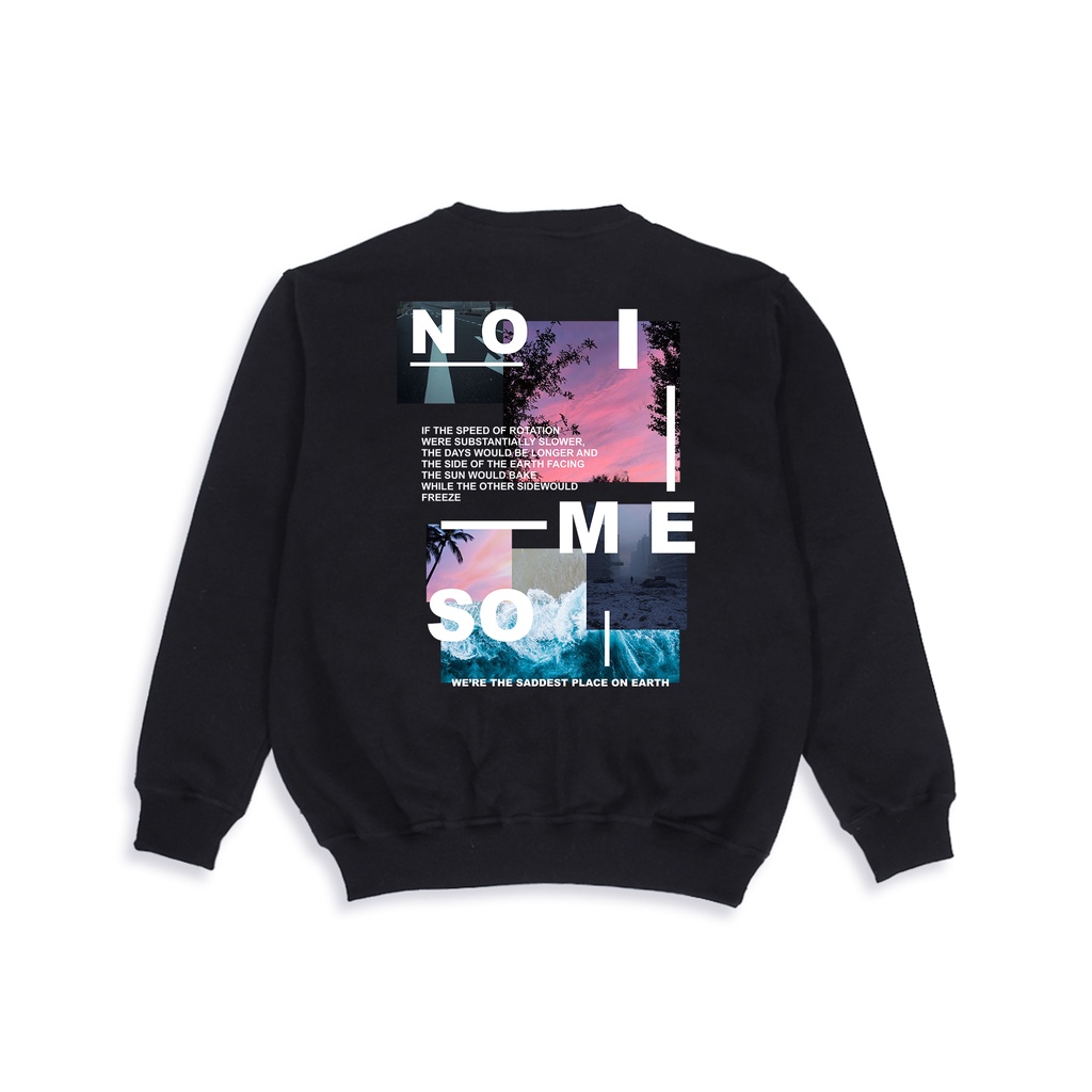 Jual Noisome Crewneck Rotation Black | Shopee Indonesia