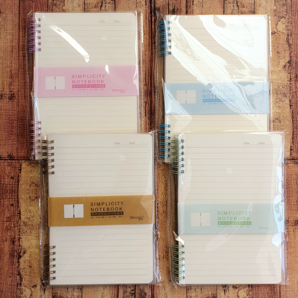Jual Notepad - Notebook Spiral Transparant A5 Wengu Simplicity - Buku ...