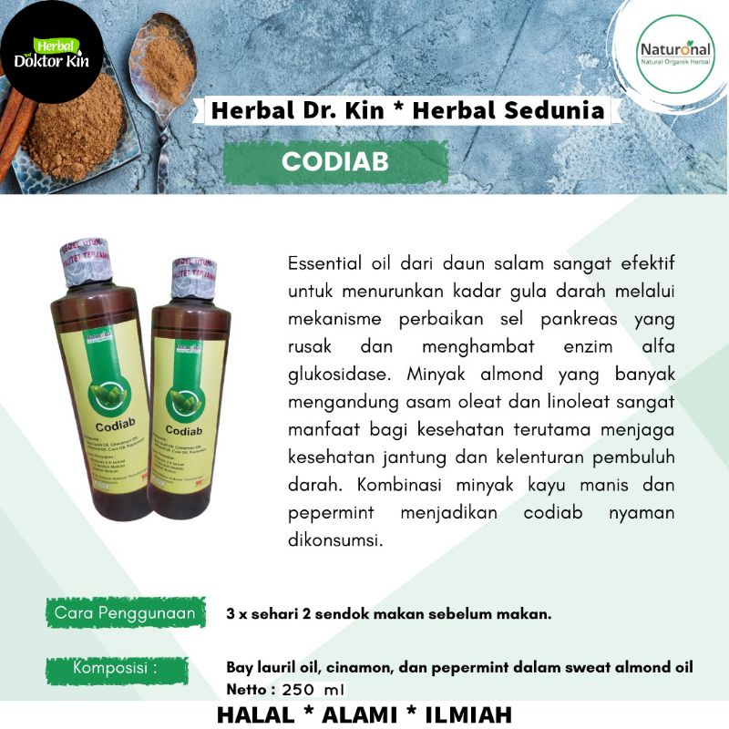 Jual CODIAB (terbukti ilmiah mampu menurunkan kadar gula darah/diabetes ...