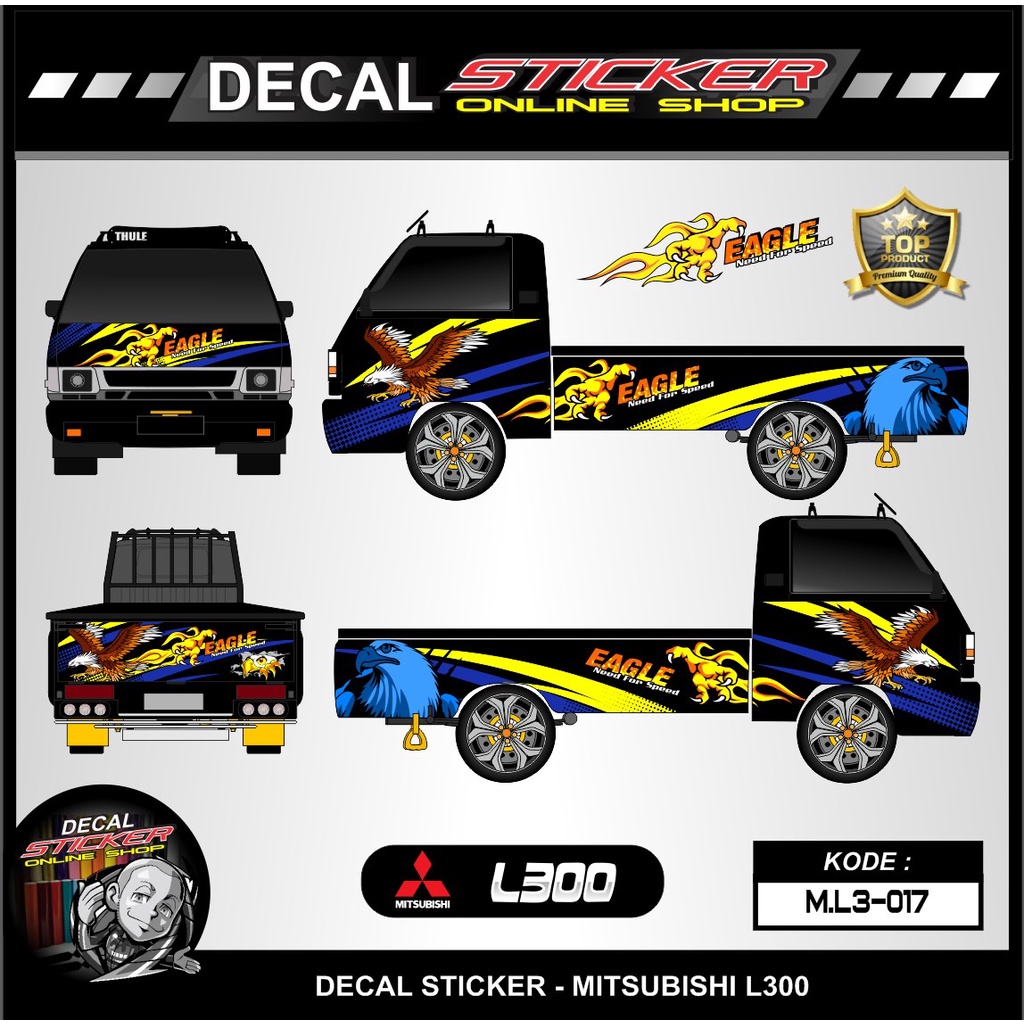Jual STICKER MOBIL PICK UP L300 VARIASI KEKINIAN | Shopee Indonesia