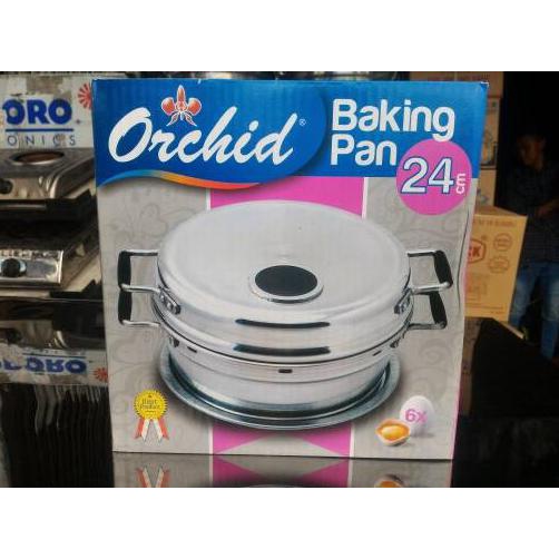 Jual baking pan orchid 24 cm ( 6 telor ) | Shopee Indonesia