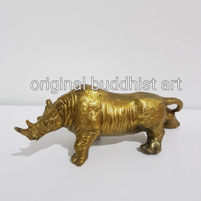 Jual Flash Sale - Patung Badak Fengshui Logam Kuningan Jumbo | Shopee ...