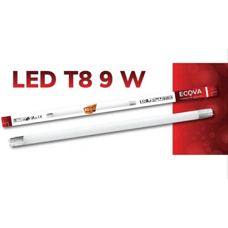 Jual Lampu Tl led Tube T8 Ecova 18watt panjang 120cm | Shopee Indonesia