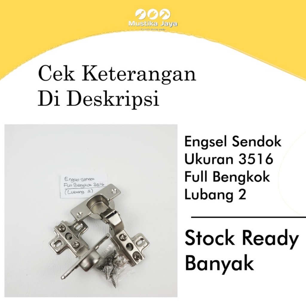 Jual Engsel Sendok Lubang 2 Ukuran 35 Elco Lurus Bungkuk Bengkok Engsel ...