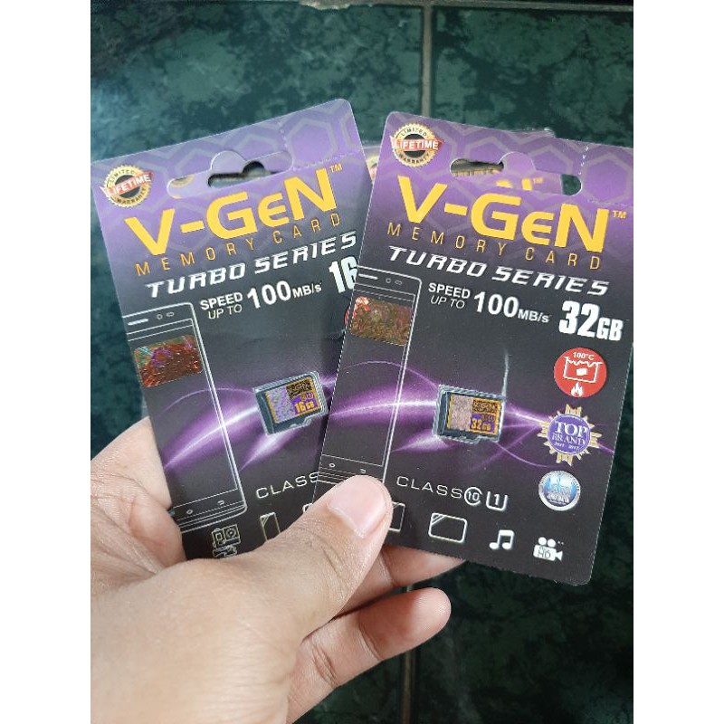 Jual memory card vgen 16 32 gb turbo class 10 mmc memori v-gen | Shopee ...