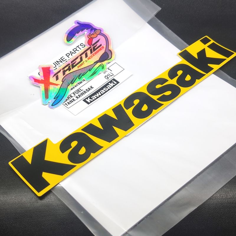 Jual Striping Stiker Tangki Ninja SS Kuning ORIGINAL KAWASAKI Sticker ...