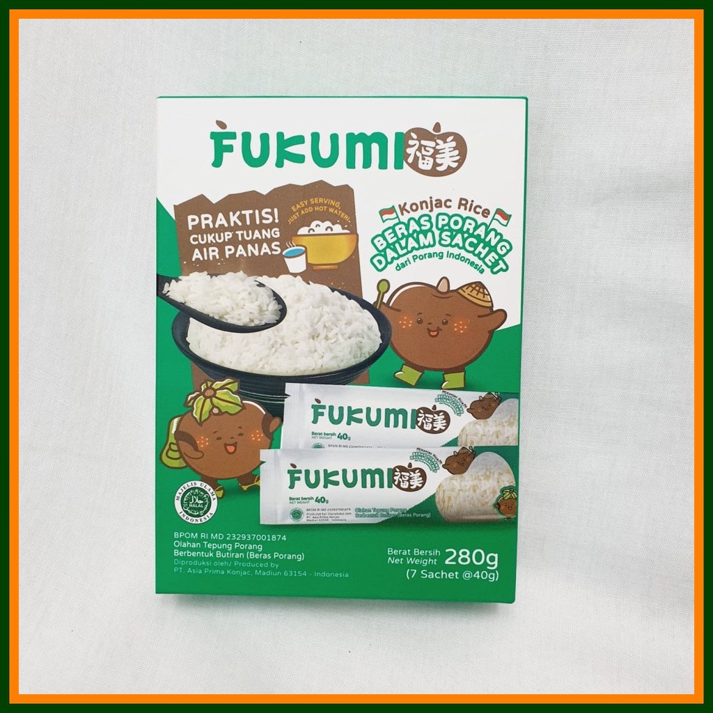 Jual Fukumi Beras Porang / Konjac Rice Box 280 gram gr Sehat Diet ...