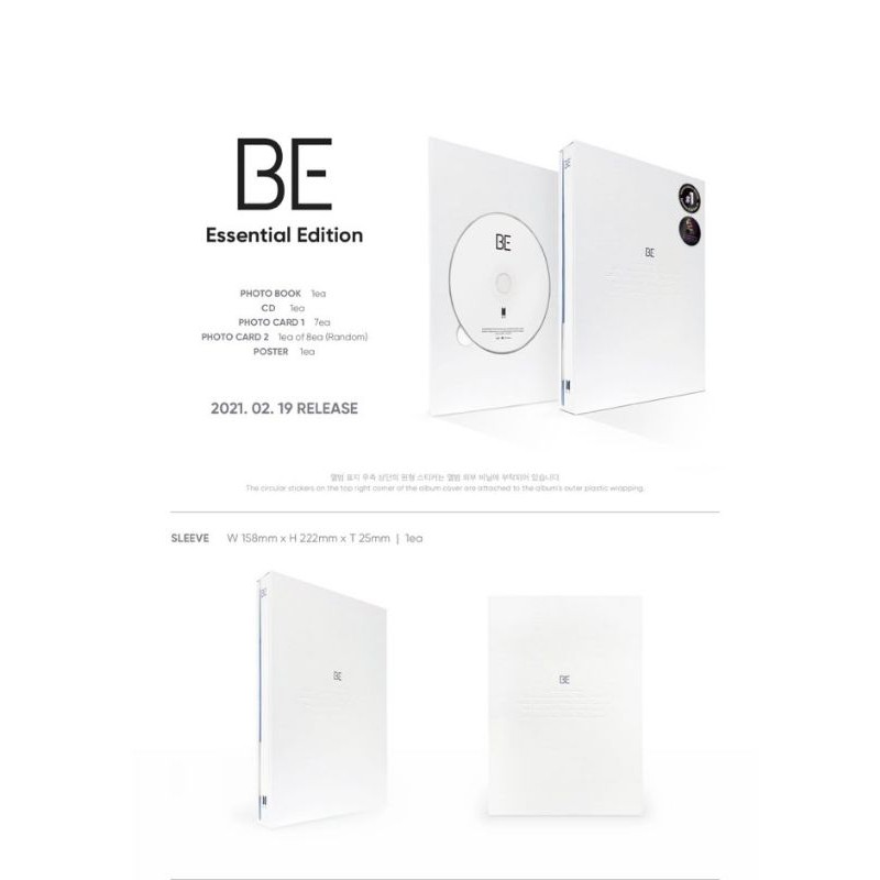 Jual BE ESSENTIAL EDITION ALBUM BTS | Shopee Indonesia