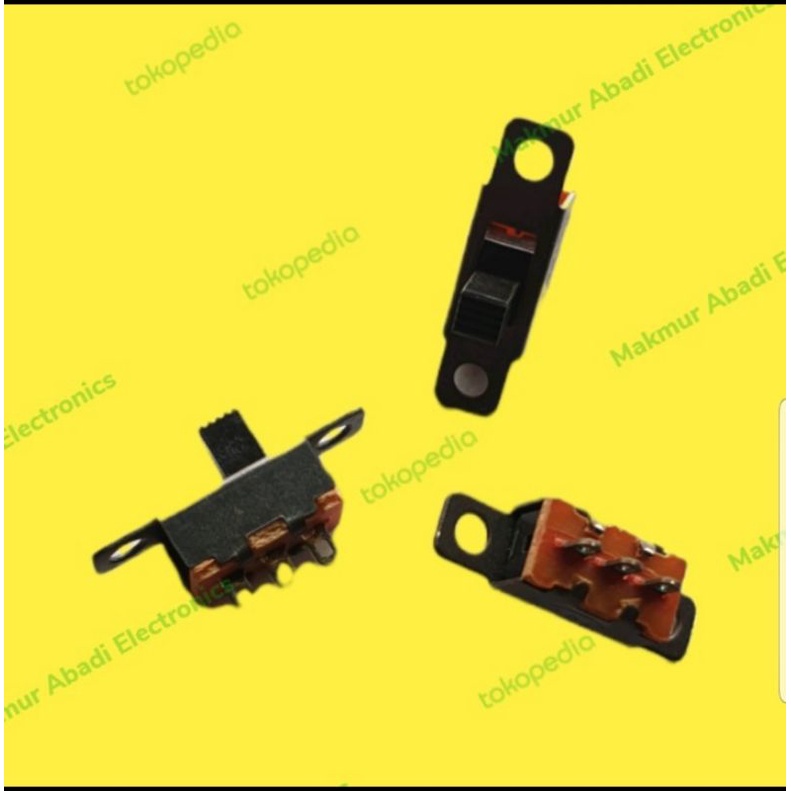 Jual Saklar Geser Slide Switch DPDT On Off Kaki 3 Pin 3P | Shopee Indonesia
