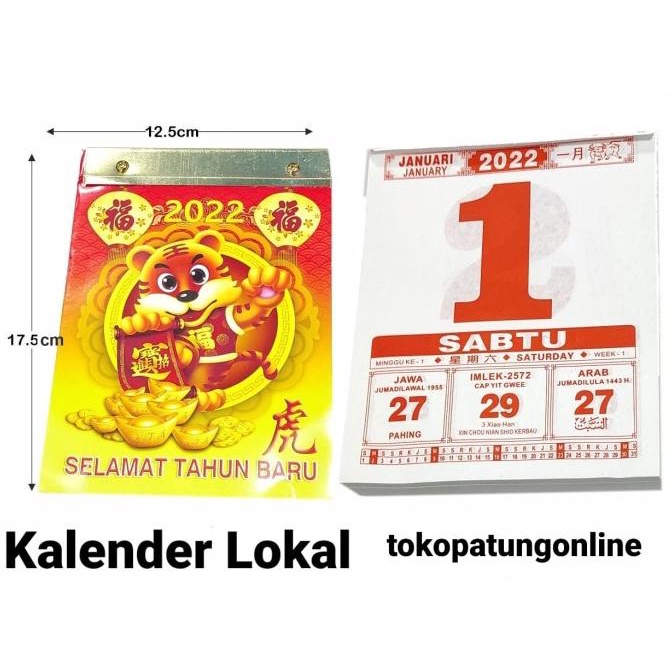 Jual Kualitas terbaik] Kalender Harian Sobek Lokal Arab Jawa China 2022 ...