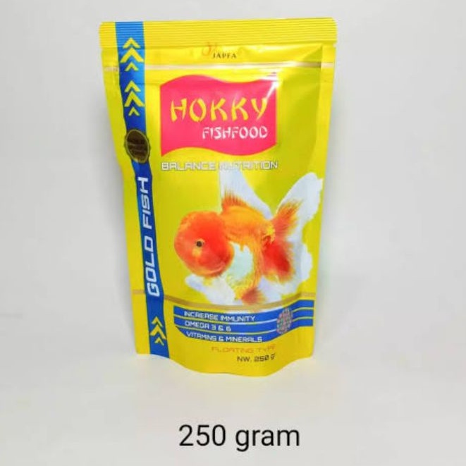 Jual Pakan Makanan Ikan Hias Japfa Hokky Gold Fish Food 250gr 250 gr ...