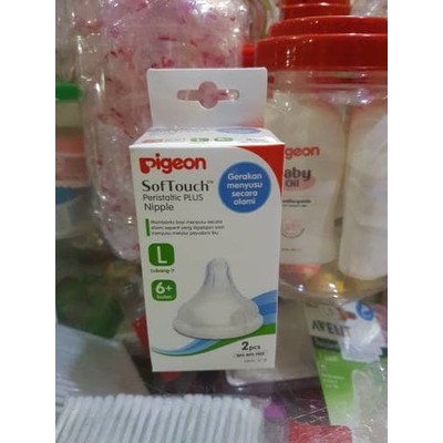 Jual Pigeon SofTouch Peristaltic Plus Nipple all size (2 pcs) | Shopee Indonesia