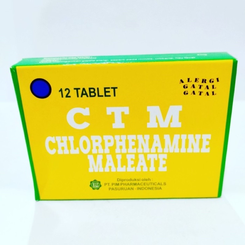 Jual CTM PIM 4 mg Pak isi 12 tablet-Obat Alergi Rhintis Gatal2 ...