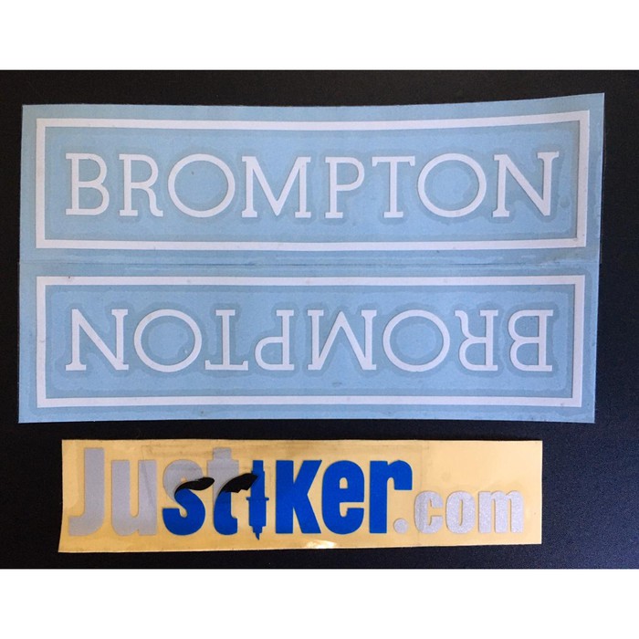 Jual BROMPTON FRAME STICKER LOGO PUTIH | Shopee Indonesia