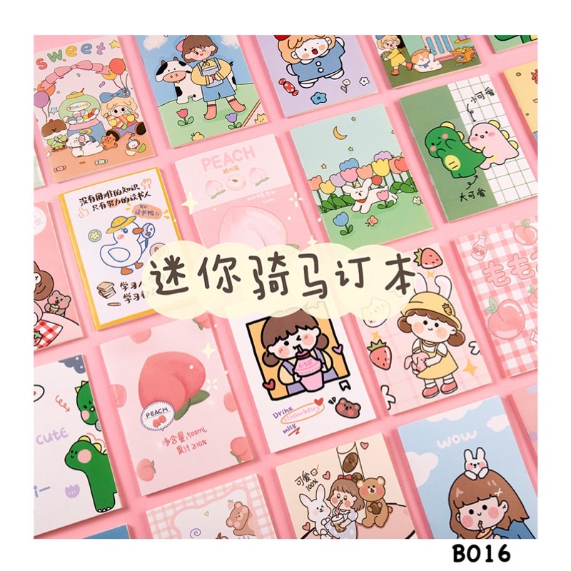 Jual B016 | BUKU TULIS MINI | BUKU CATATAN CARTOON | Shopee Indonesia