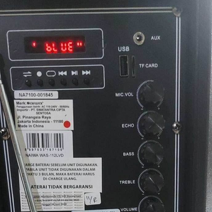 Jual Speaker Aktif Portable Bluetooth 12 Inch Aiwa 112Lvf Meeting ...