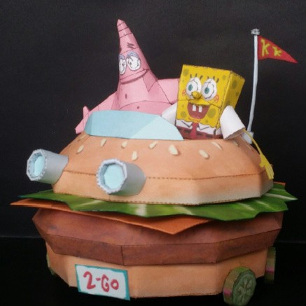 Jual The Crab Mobile Spongebob Patrick Papercraft | Shopee Indonesia