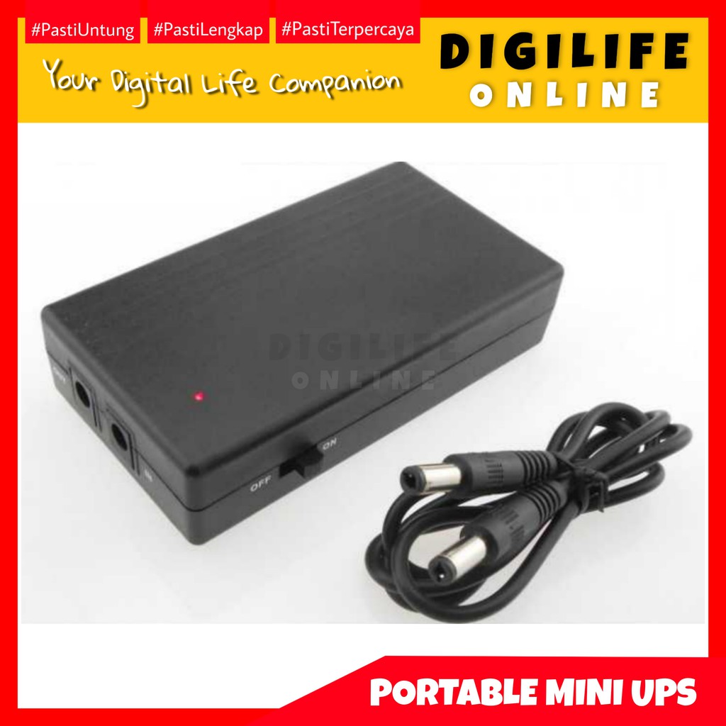 Jual Mini UPS Smart Portable 12V/2A 2000mAh | Shopee Indonesia