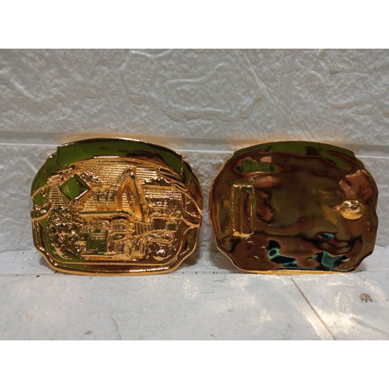 Jual gesper tambang kepala sabuk custom kuningan pama adaro freeport ...