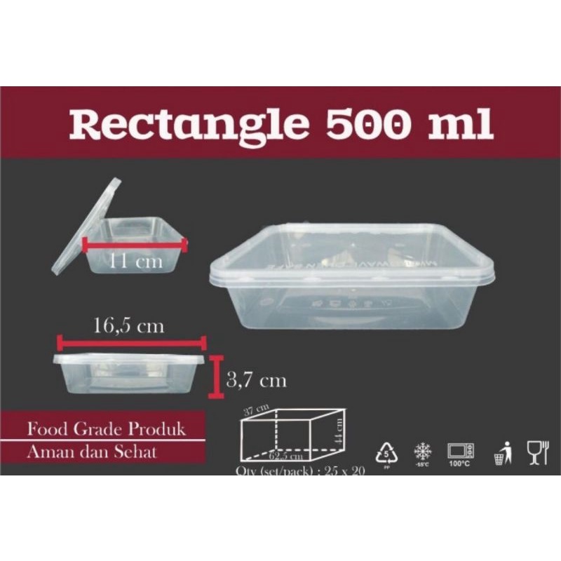 Jual Thinwall Victory Rect 500ml | Shopee Indonesia