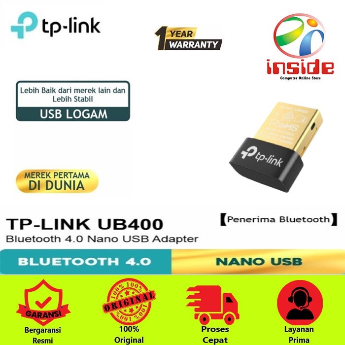 Jual TP-LINK UB-400 Bluetooth 4.0 Nano USB Adapter | Shopee Indonesia