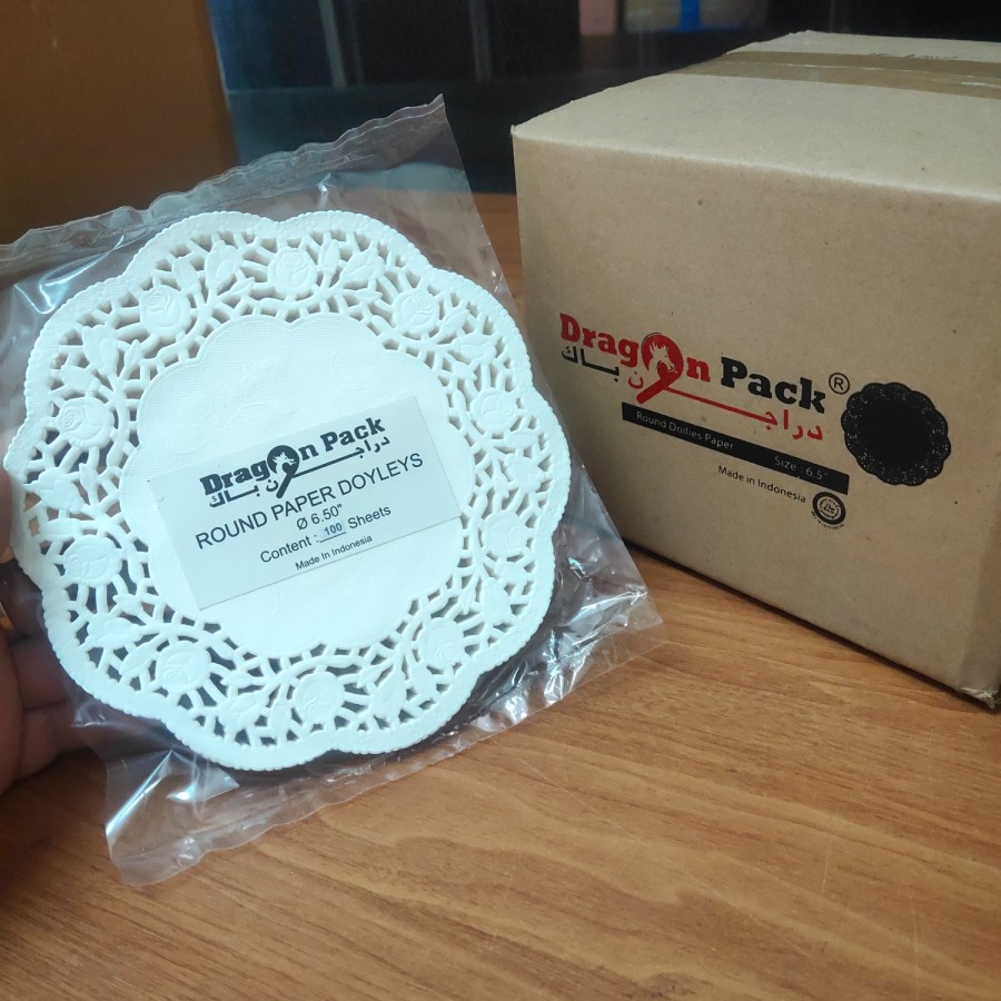 Jual Doilies Paper Round 6,5 inchi - Kertas Alas Renda Kue - isi 100 ...