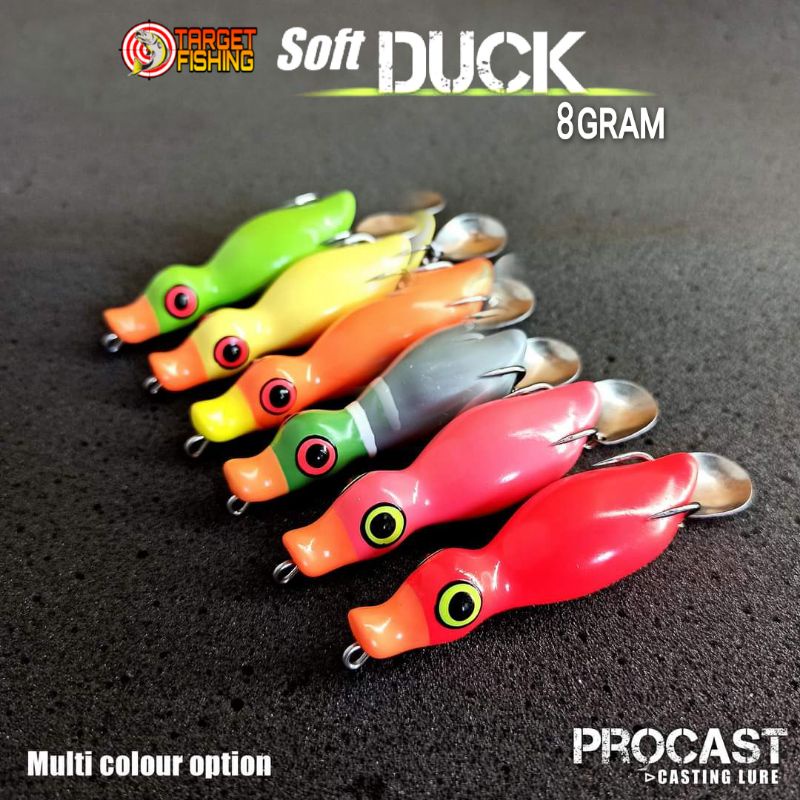 Jual PROCAST Soft Duck 8gram - Umpan Casting Gabus / Haruan Soft Frog ...
