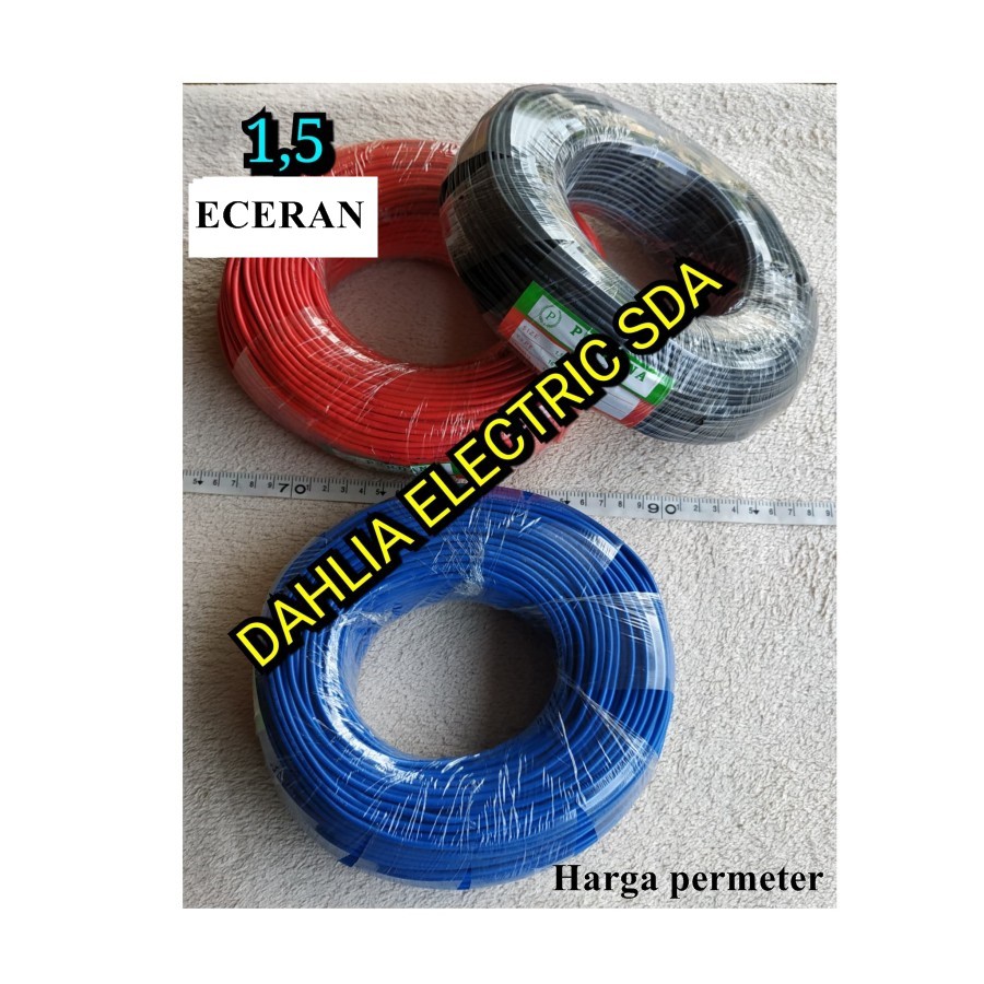 Jual KABEL SERABUT 1 X 1.5MM PERDANA HARGA PER METER (ECERAN) | Shopee Indonesia