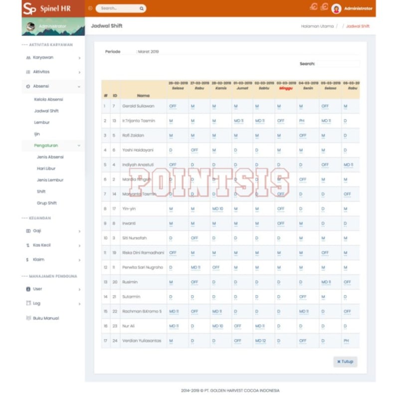 Jual Php Aplikasi HRIS Absen Penggajian atau Payroll dan HRD Web Base - DVD Web | Shopee Indonesia