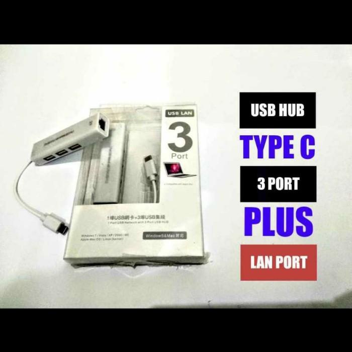 Jual Usb Hub Type C 3 Port Plus Lan Port | Shopee Indonesia