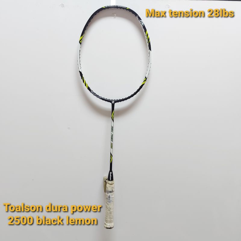 Jual Raket badminton toalson dura power 2500 black lime | Shopee Indonesia