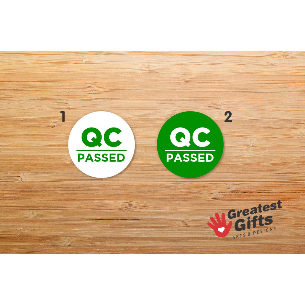 Jual Stiker label QC Quality Control Passed Product Sticker Penanda Cek ...