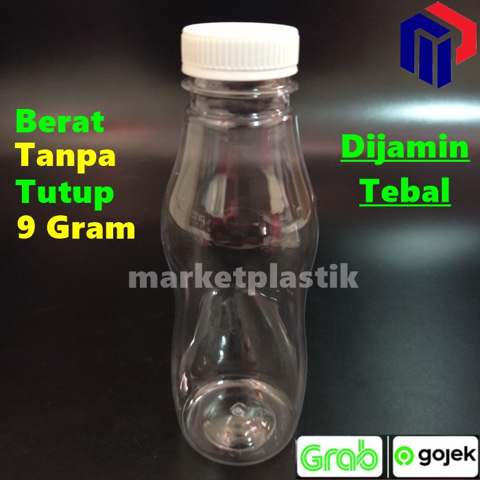 Jual BOTOL TEBAL MURAH/Botol Almond 200ml Tebal / Botol Plastik 200ml ...