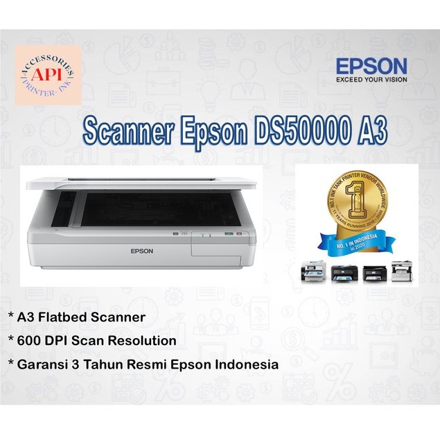 Jual Scanner Epson WorkForce DS-50000 A3 Flatbed Document scanner ...