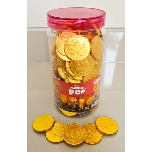 Jual Real Choco Pop Cokelat Koin Toples | Shopee Indonesia