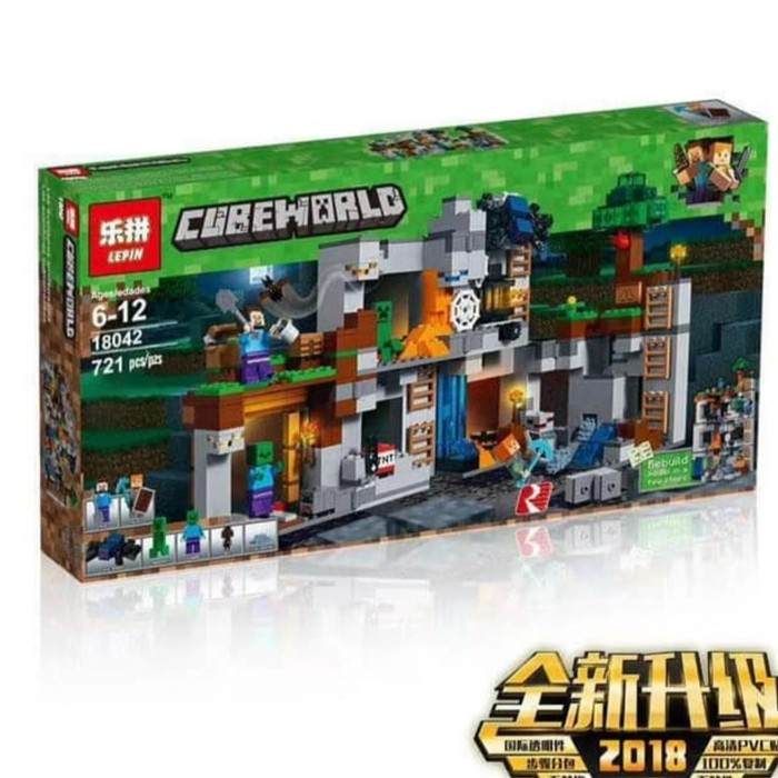 Jual Brick Minecraft 18042 The bedrock adventures Building Block Toys ...
