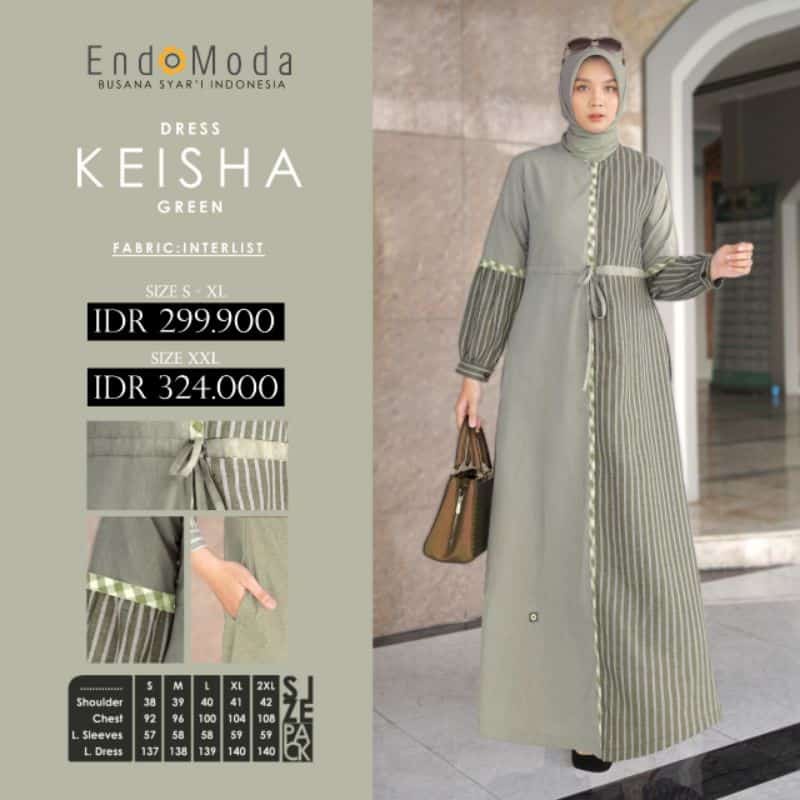 Jual GAMIS ENDOMODA TERBARU (KEISHA) | Shopee Indonesia