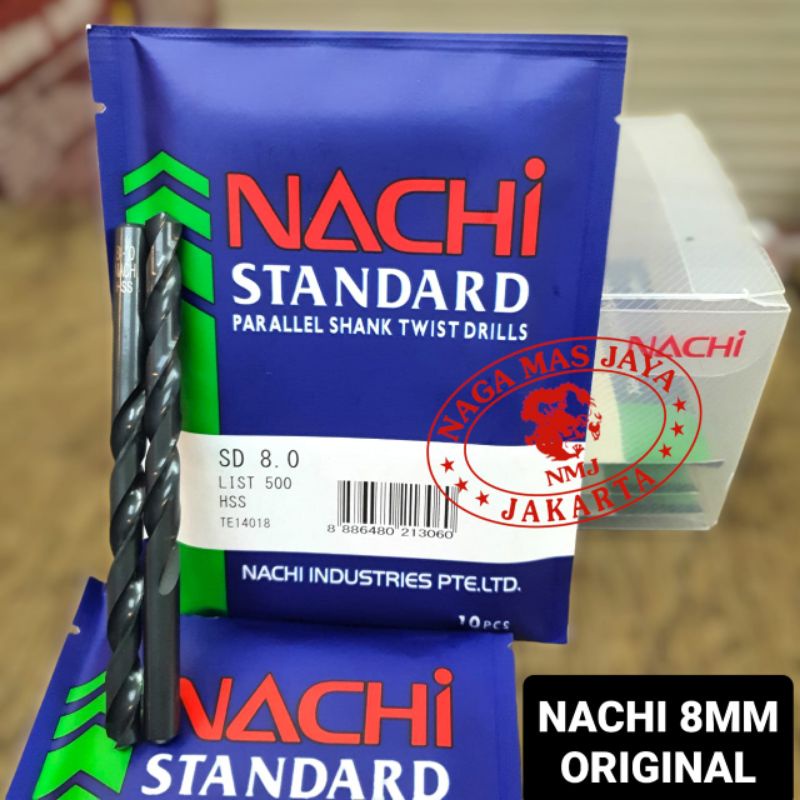 Jual MATA BOR BESI NACHI 8MM / MATA BOR BESI NACHI 8 MM ORIGINAL | Shopee Indonesia