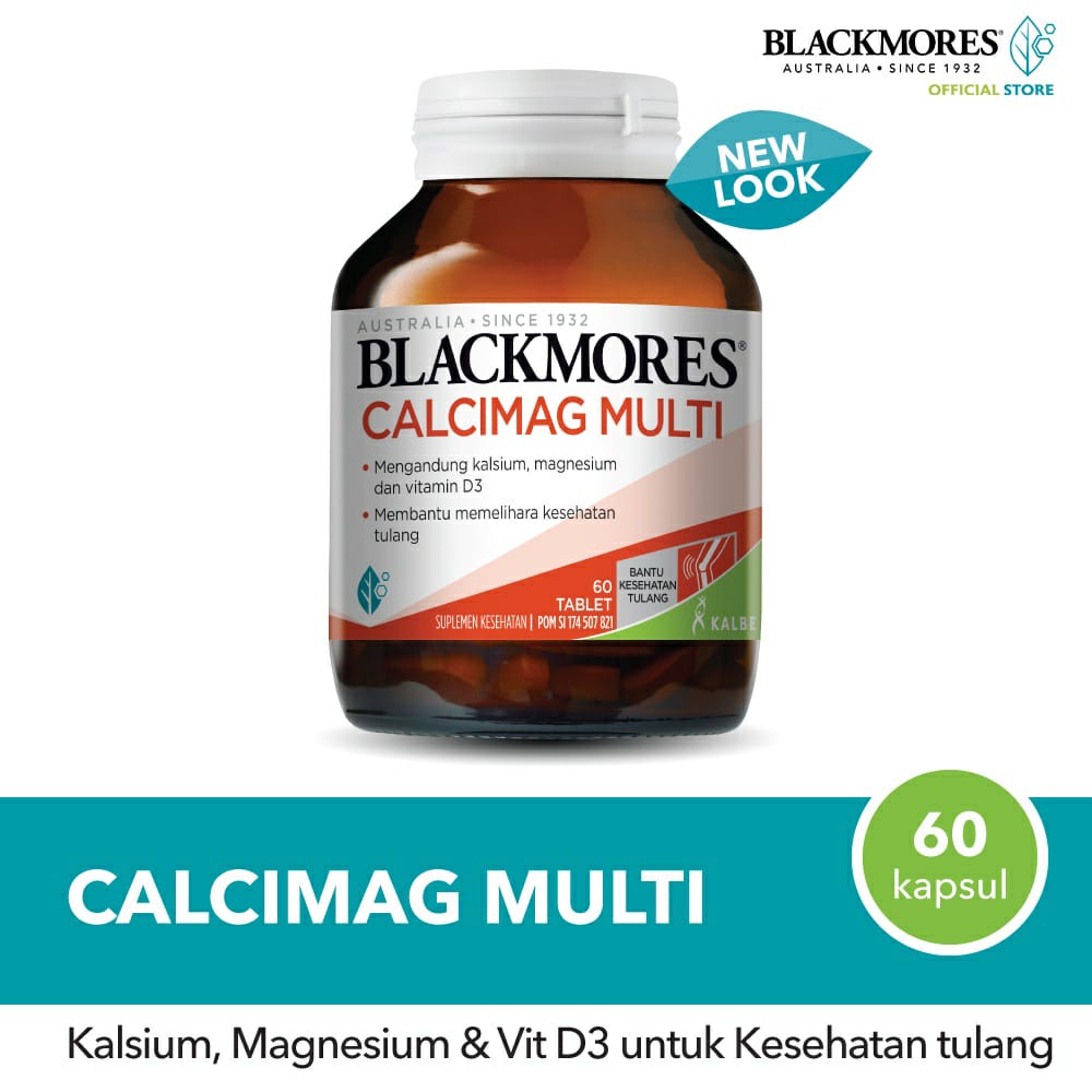 Jual Blackmores calcimag multi 60 tablet - kalsium / calcium magnesium ...