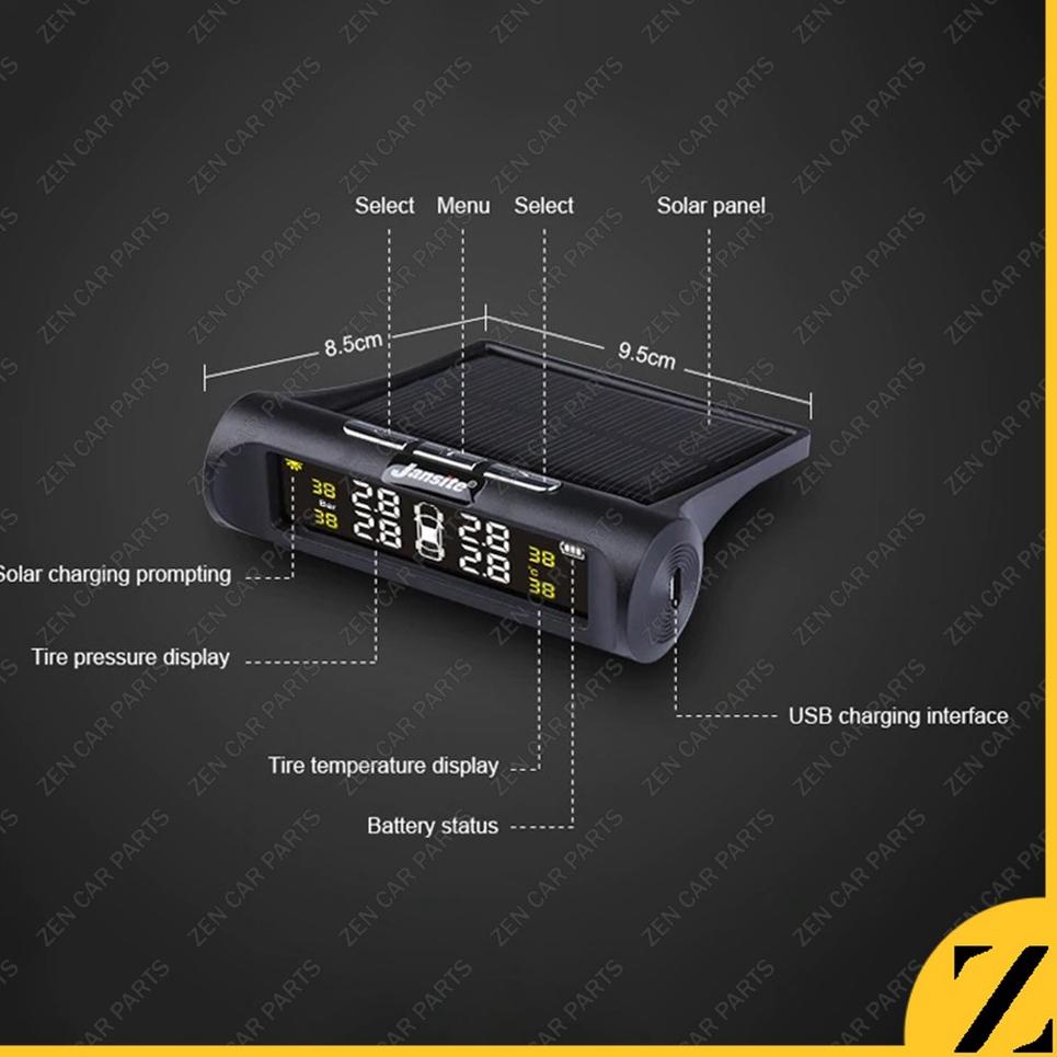 Jual Pengukur tekanan ban Real Time TPMS Solar Deteksi tekanan Angin ...
