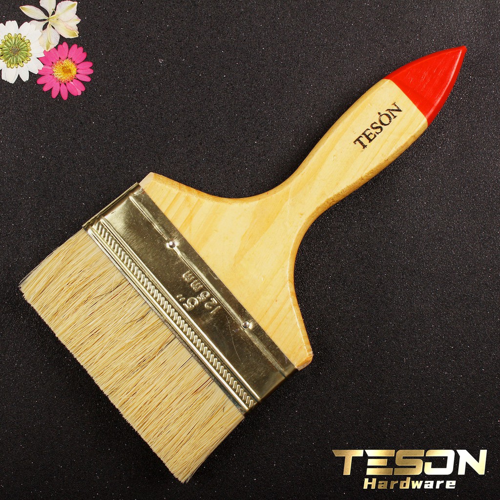 Jual Kuas Cat 5 Inch / Kuas Cat Tembok Murah /Kuas Cat Teson ( Per 12 ...