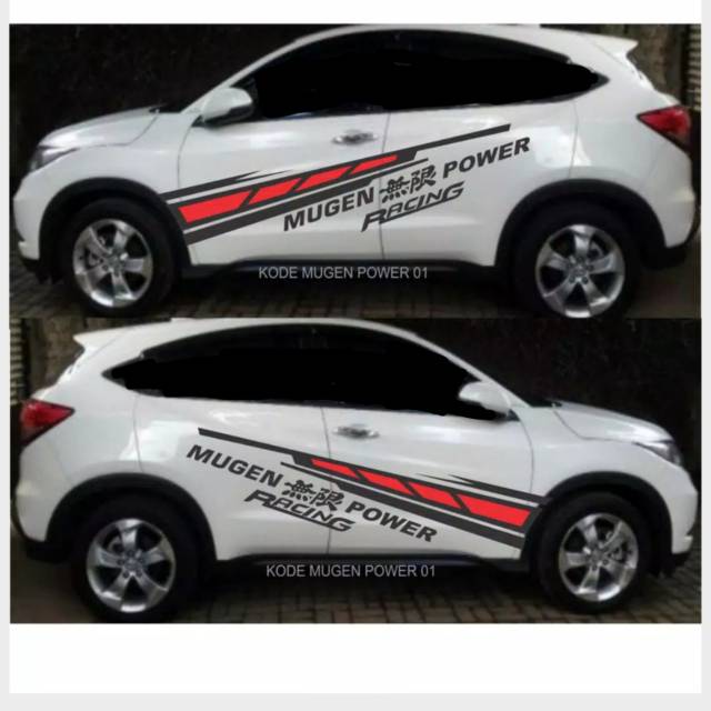 Jual Stiker mobil honda Hrv new jazz toyota avanza stiker mugen power ...