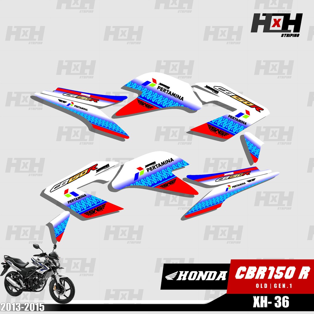 Jual Sticker Striping Lis Variasi CB 150 R OLD/Pertama Tahun 2013-2014 ...