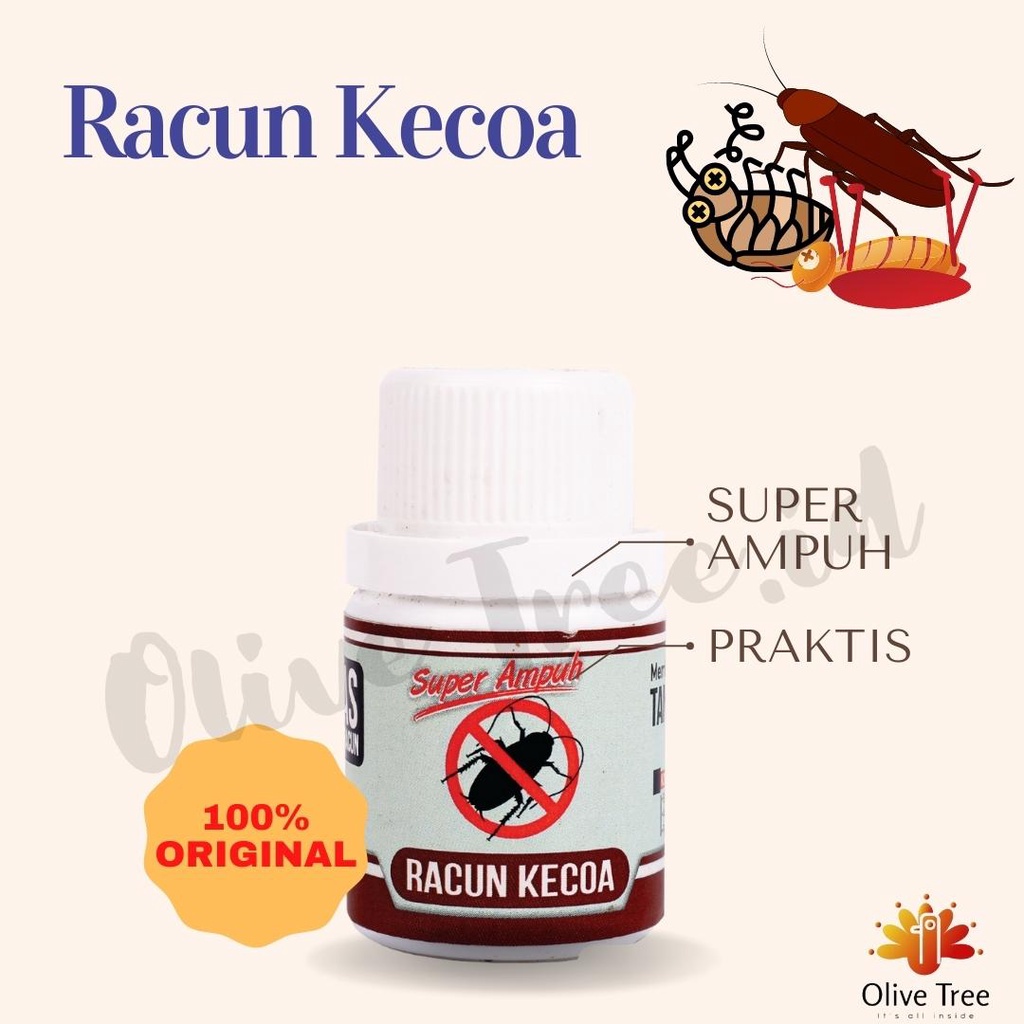 Jual Racun Kecoa Kecoak Basmi Kecoa Paling Ampuh Bug Buster Basmi ...