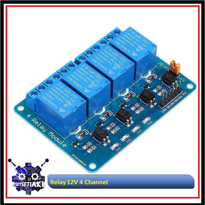 Jual Relay 5V - 10A 4 Channel Modul untuk PLC Industrial Controller ...